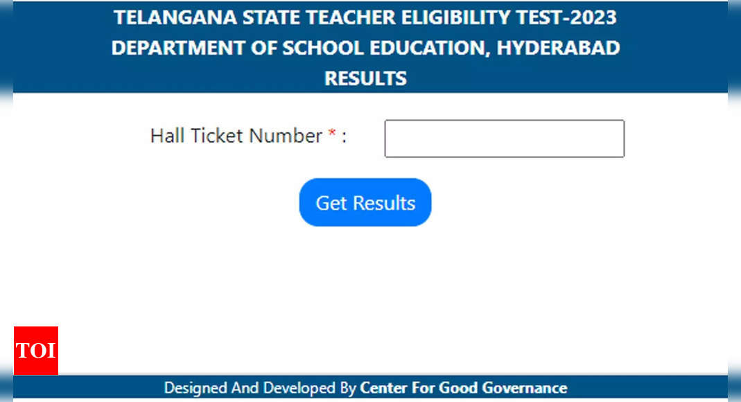 Telangana TS TET Results 2023 announced @ tstet.cgg.gov.in; Direct link here - Apartment Times ...